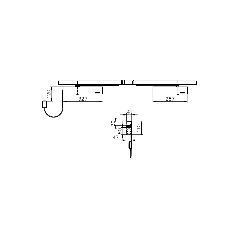 GEZE Obentürschließer-Set TS 5000 ISM